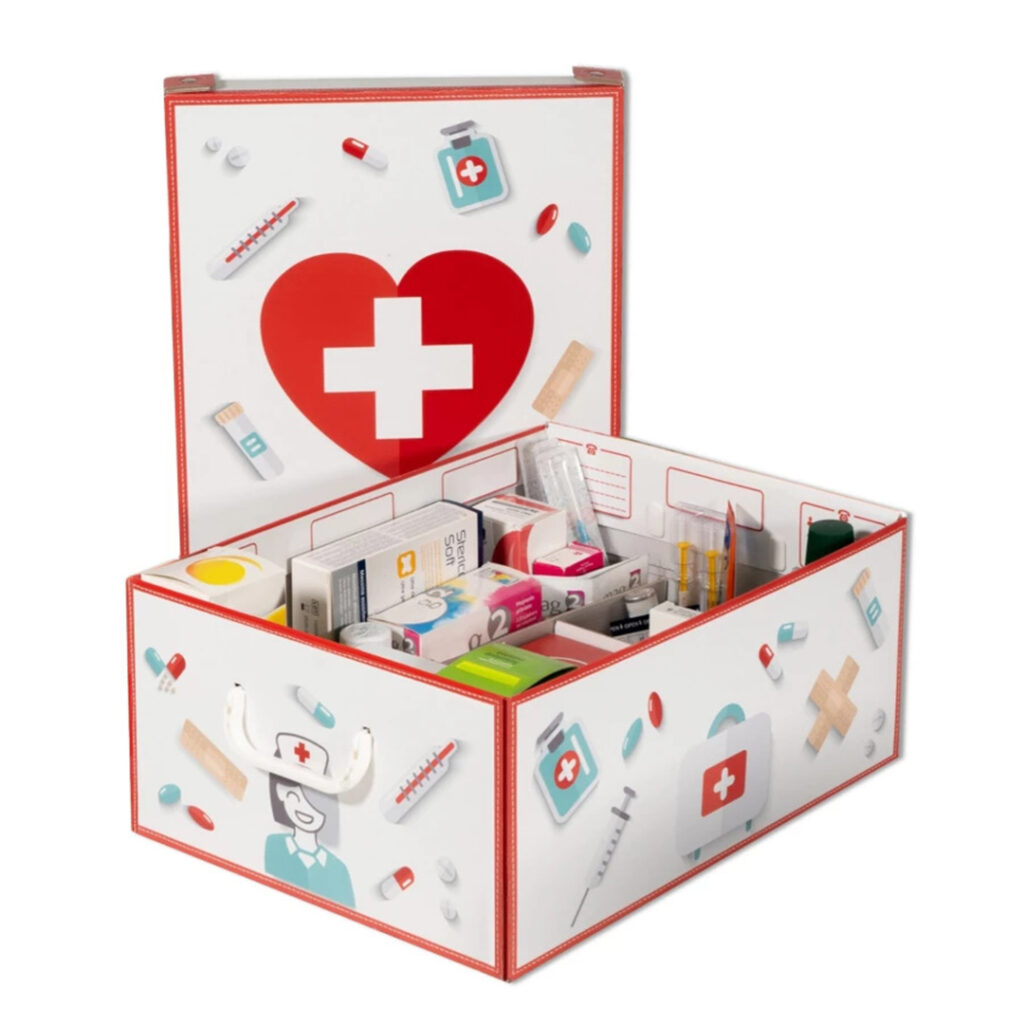 Cardboard First Aid Kit Boxes Wholesale | SCB